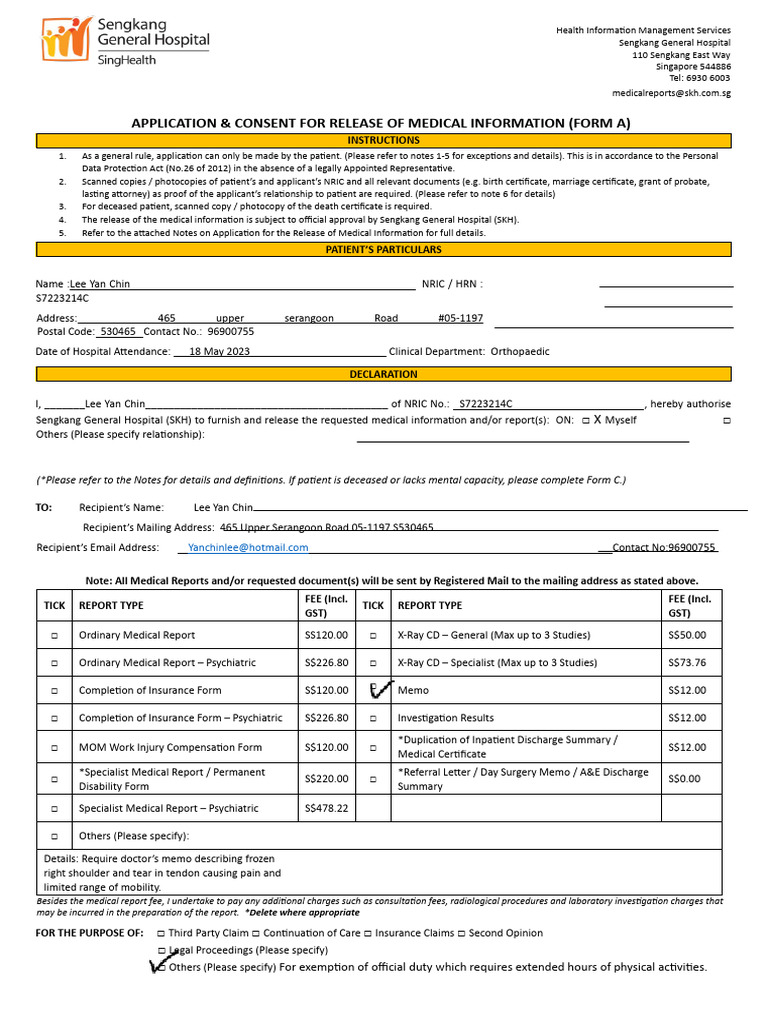 Consent Form LYC | PDF | Psychiatrist | Physician
