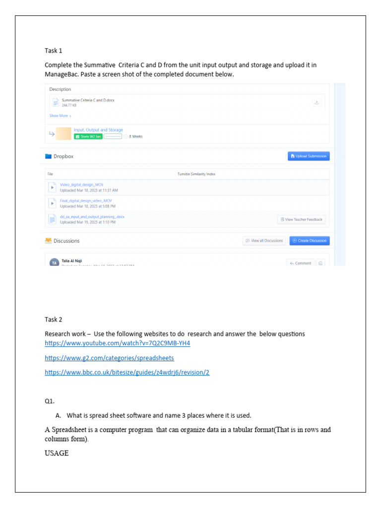 Spring Break HW | PDF | Spreadsheet | Microsoft Excel