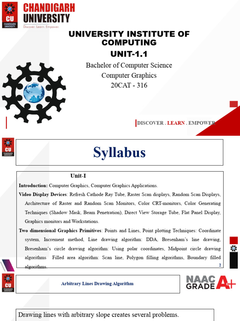 Unit-1.2.2 DDA and Direct Line | PDF | Algorithms | Computing