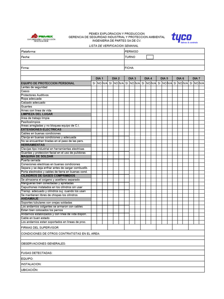 04 Check List de Epp | PDF | Soldadura | Construcción