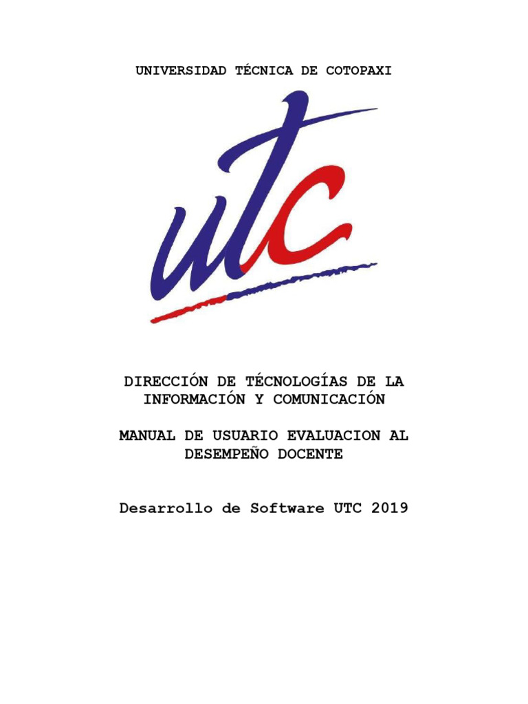 Manual Eval Docente | PDF | Cuestionario | Evaluación