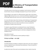 G2 and G Road Test Marking Schema PDF | PDF | Traffic | Intersection (Road)