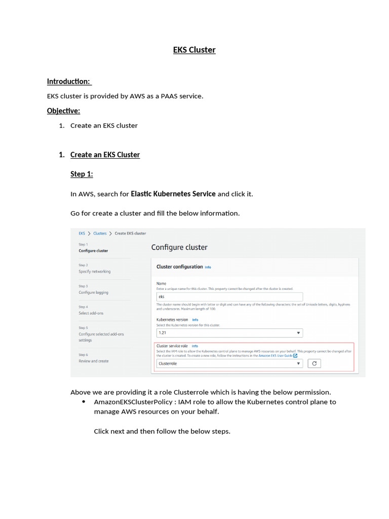 19 EKS-Cluster | PDF | Amazon Web Services | Zip (File Format)