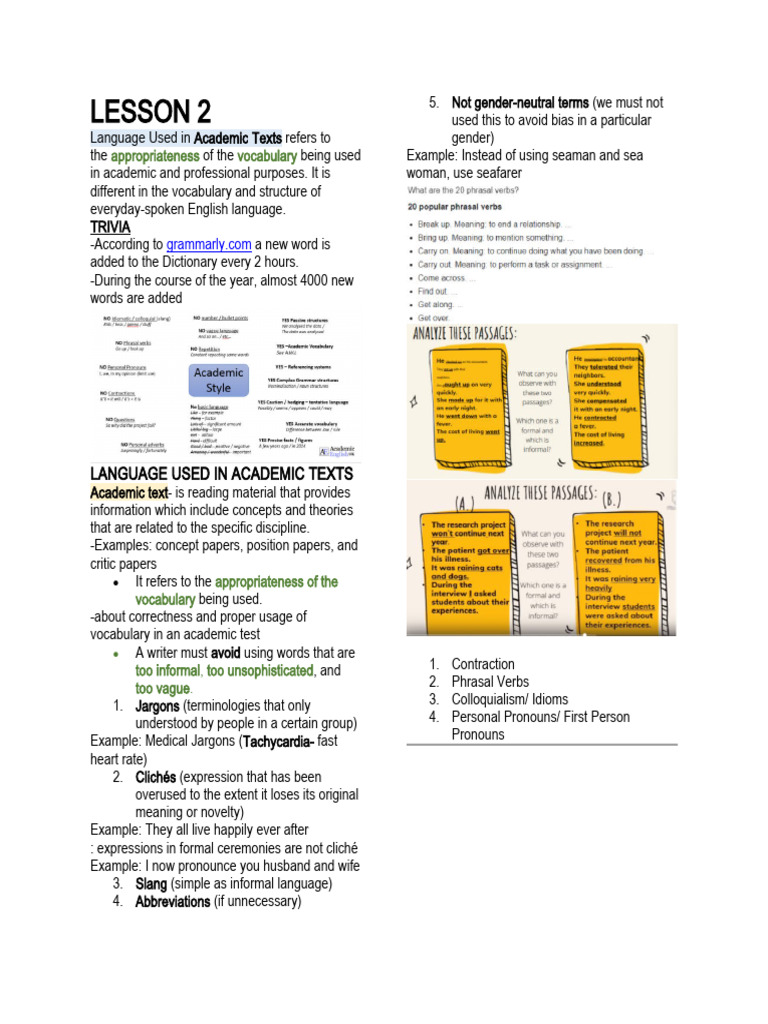 Lesson 2 Eapp | PDF | Jargon | English Language