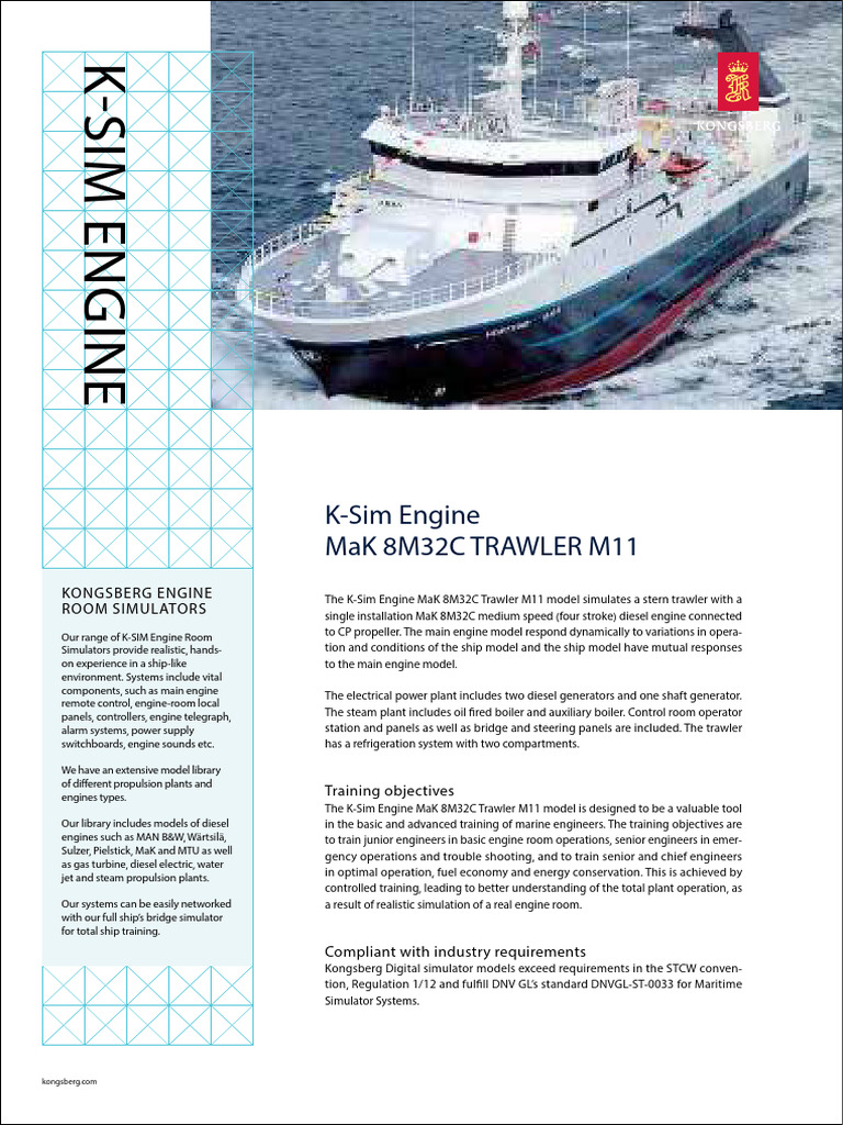 K-Sim-Engine Mak 8m32c Trawler m11 Model Datasheet 2018 LR | PDF ...