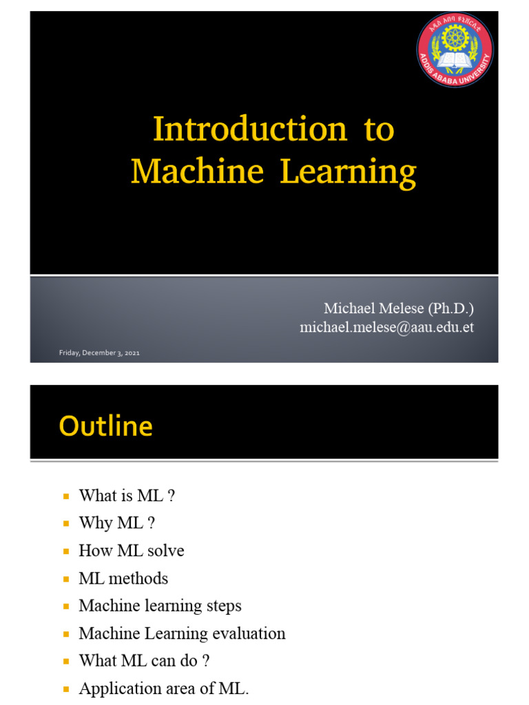 01 ML | PDF | Machine Learning | Sensitivity And Specificity