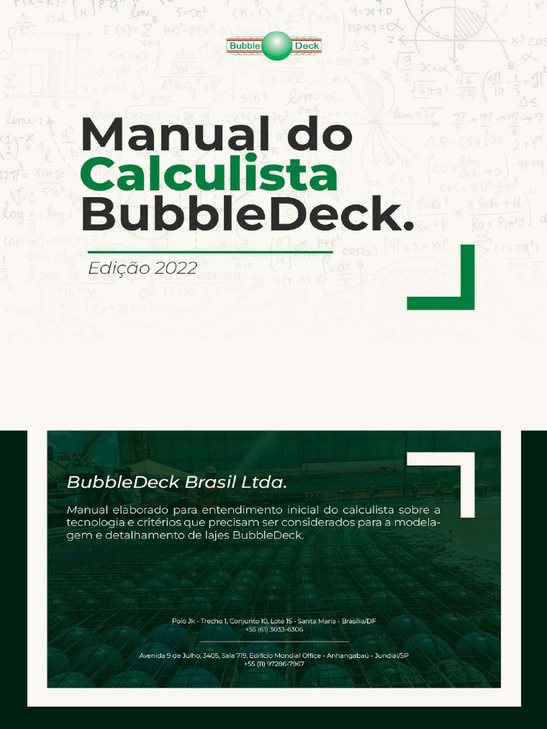 BubbleDeck Manual Do Calculista 2022 | PDF