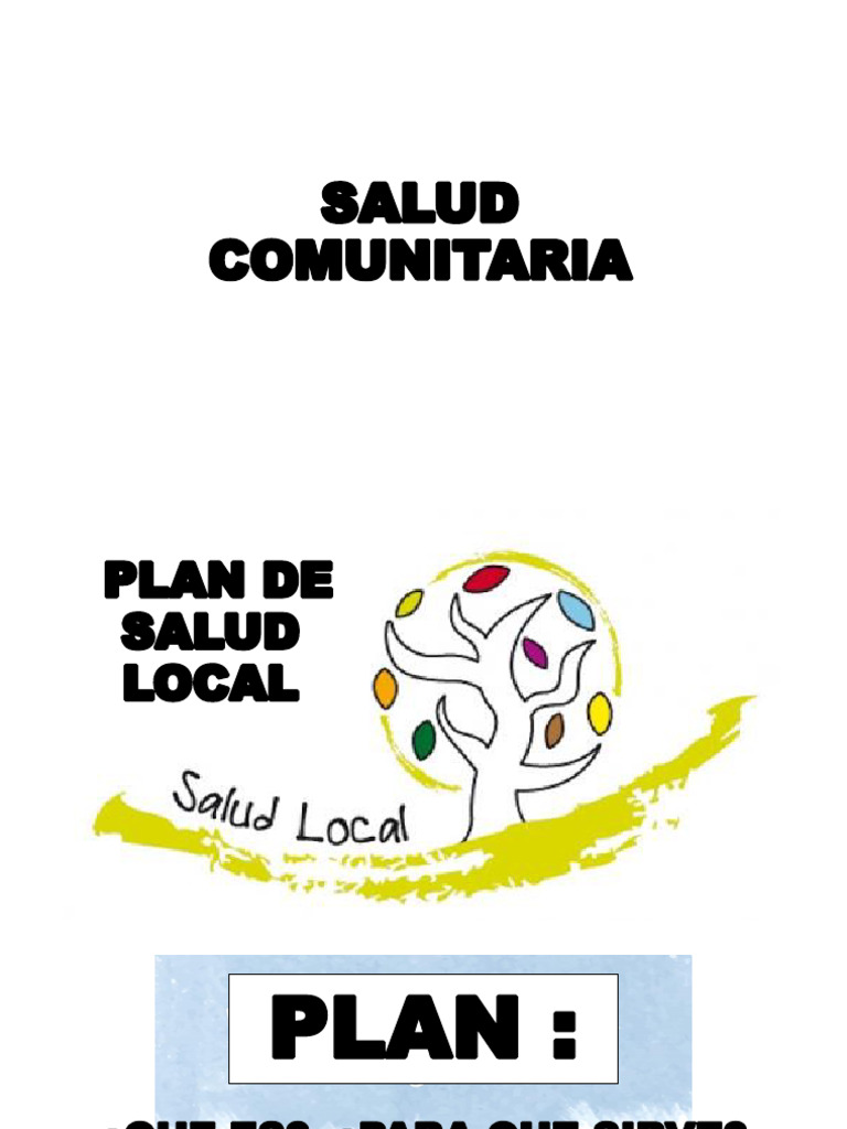 SALUD COMUNITARIA Diapositivas | PDF