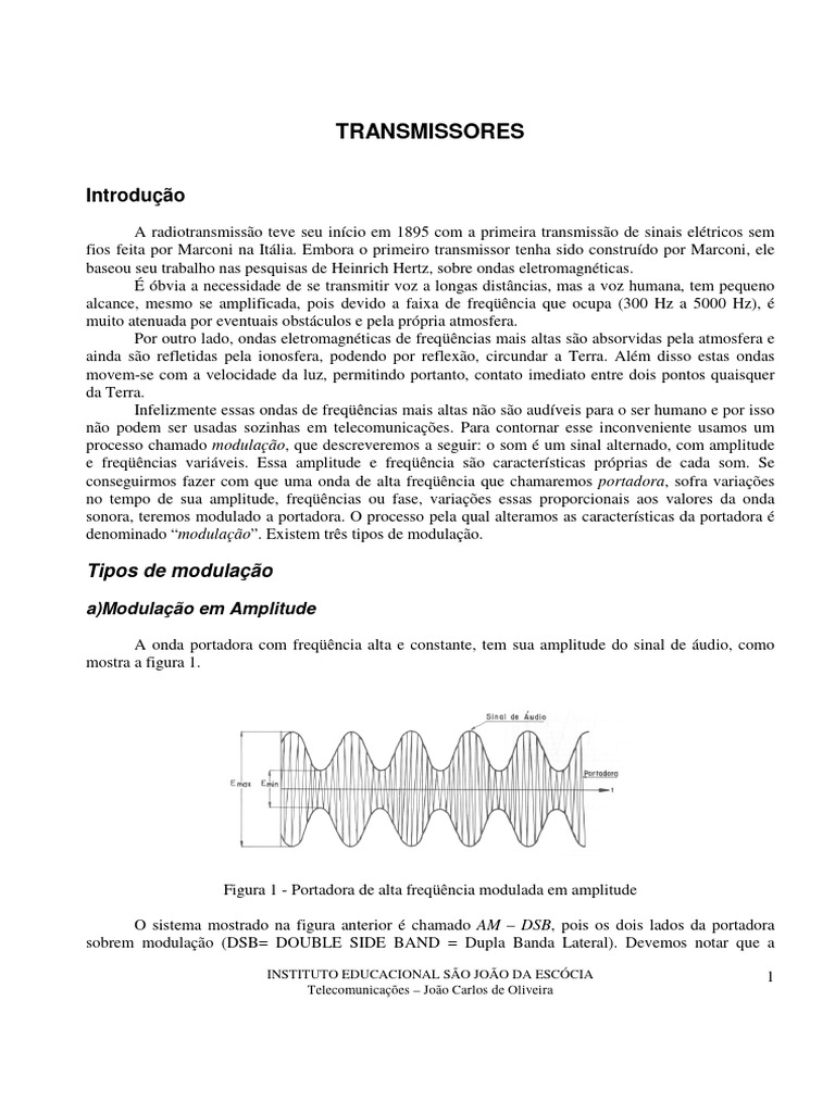 Transmissores Parte 1 | PDF | Rede elétrica | Indutor