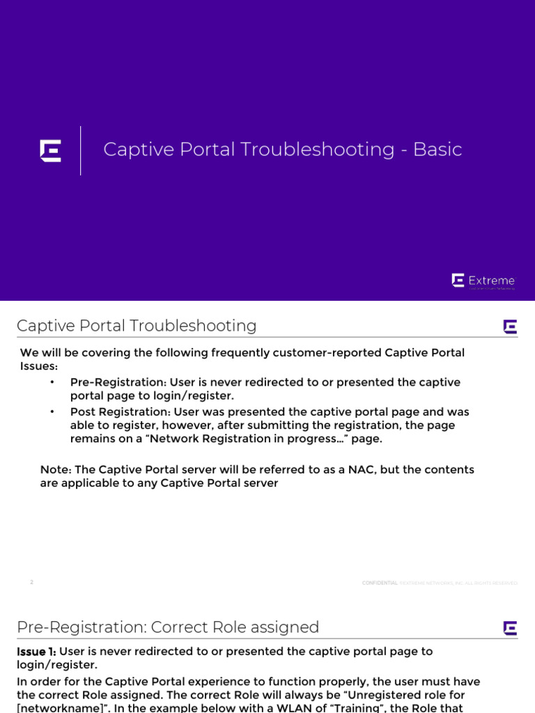 Captive Portal Troubleshooting - Basic Slides | PDF | Domain Name System | Radius
