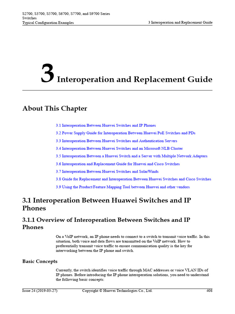 1-01-03 Interoperation and Replacement Guide | PDF | Network Switch | Radius