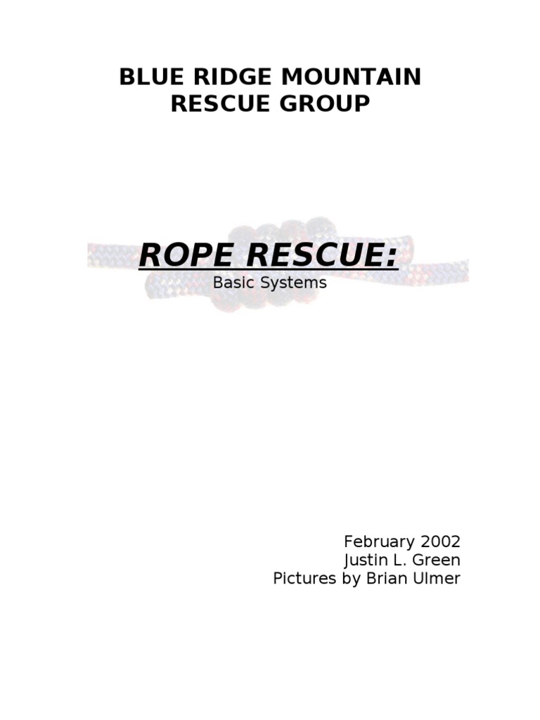 Rope Rescue | PDF | Rope | Knot