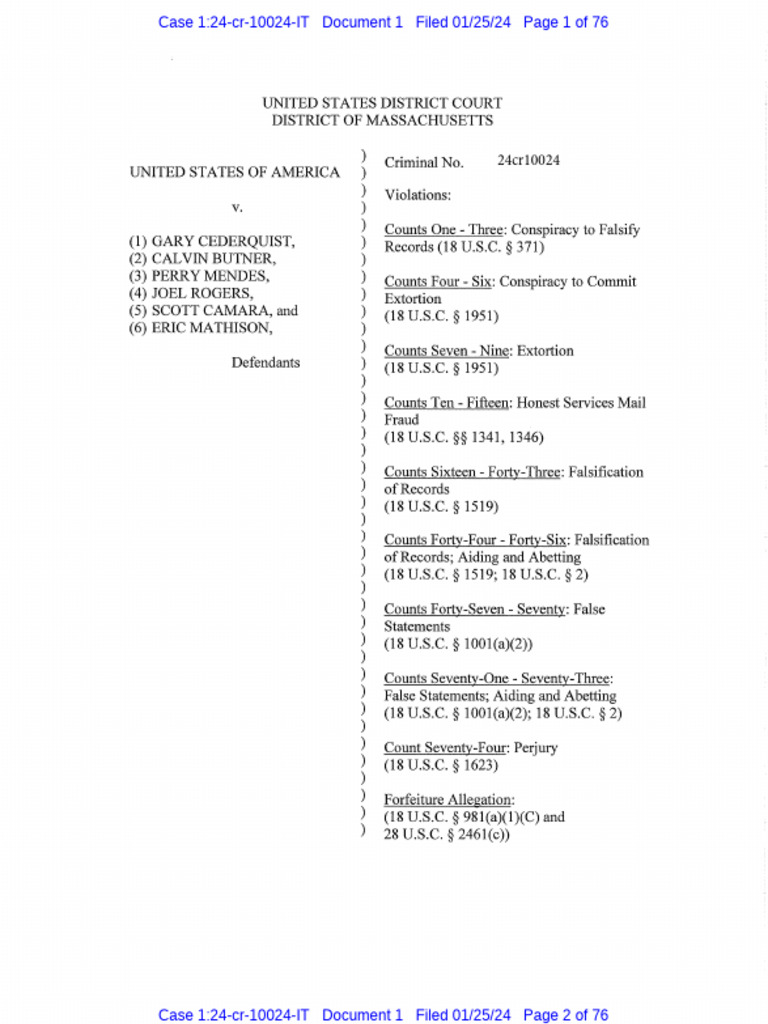 MA CDL Bribery State Troopers Indictment | PDF