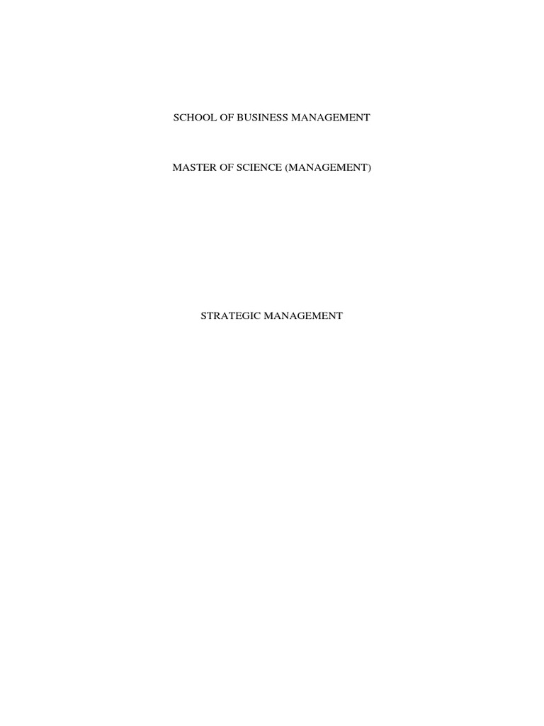 Strategic Management - The Shopee Story | PDF | Marketing | Private Sector