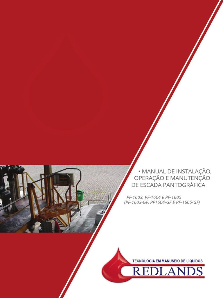 Manual de Instalação, Operação e Manutenção de Escada Pantográfica Pf ...