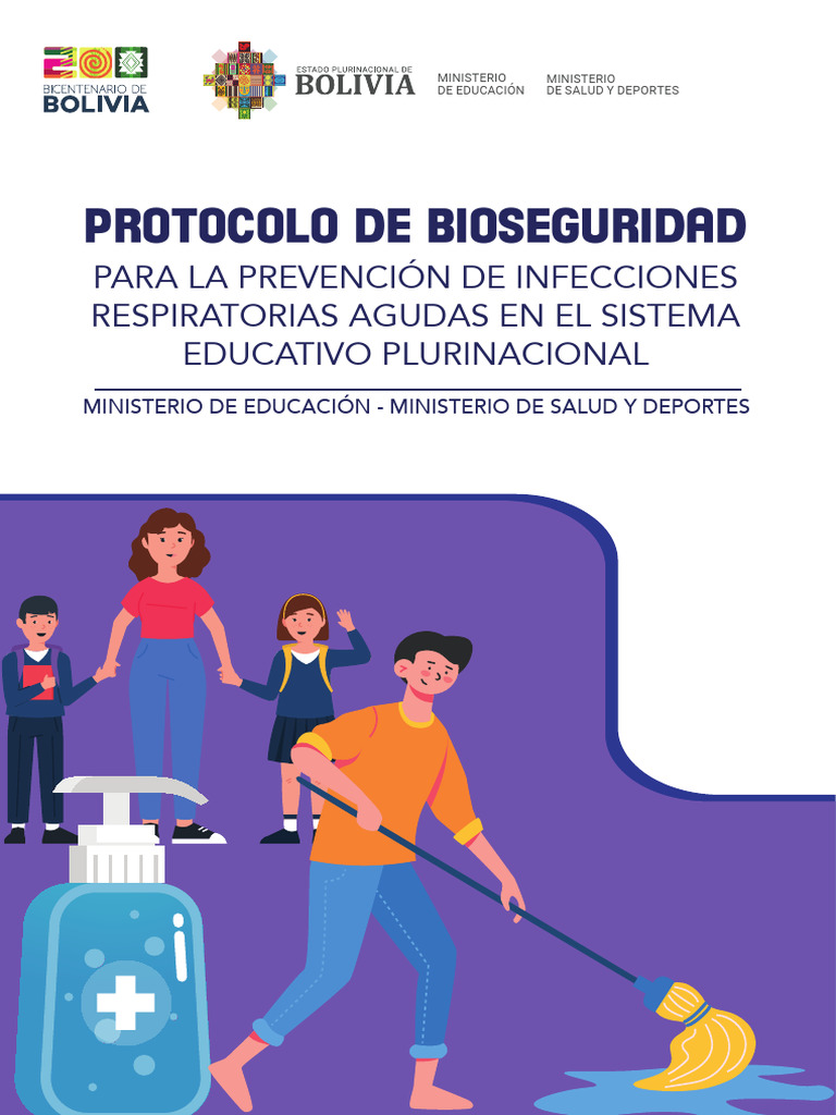 Protocolo de Bioseguridad MINEDU Us | PDF | Lavado de manos | Neumonía