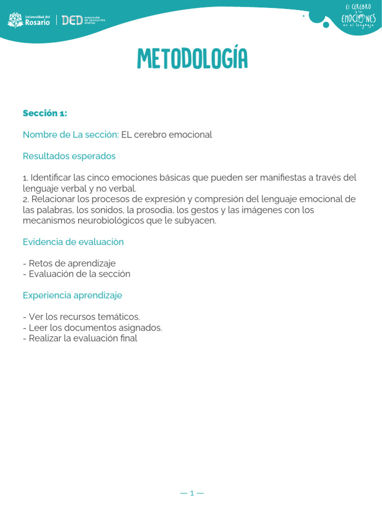 El Cerebro Y Las Emociones Pdf Las Emociones Comunicación