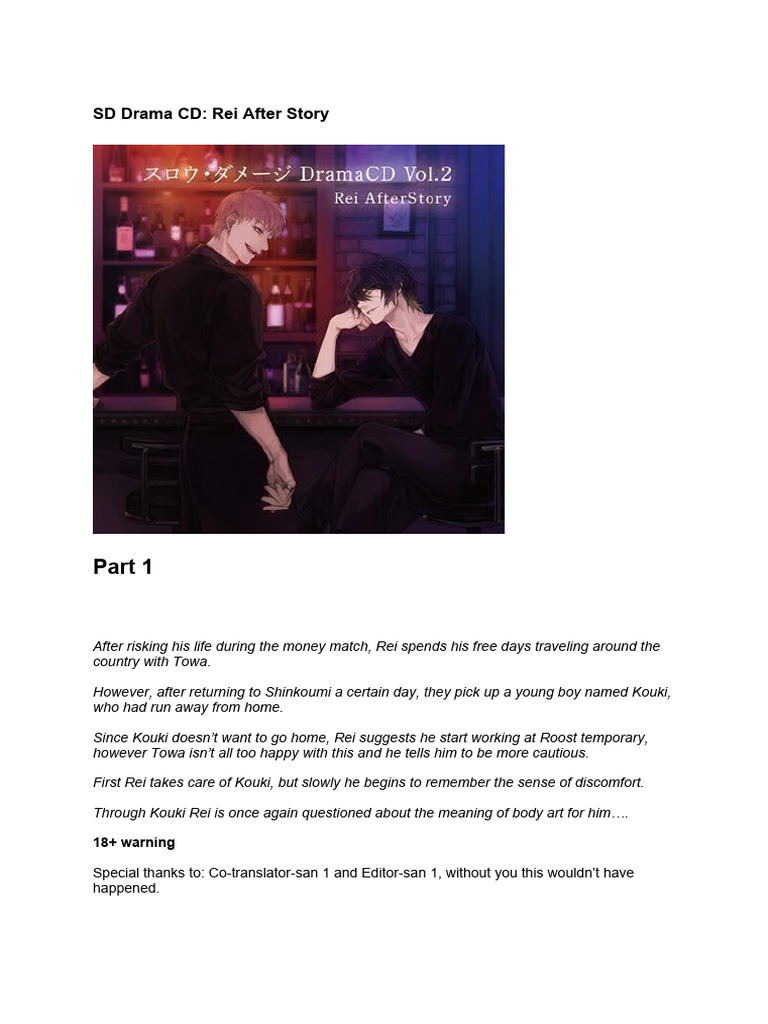 Slow Damage Rei After Story | PDF