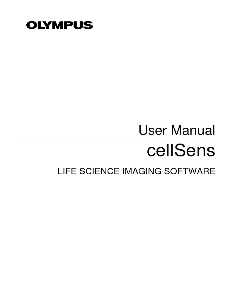 Manual Cellsens en | PDF | Window (Computing) | Icon (Computing)