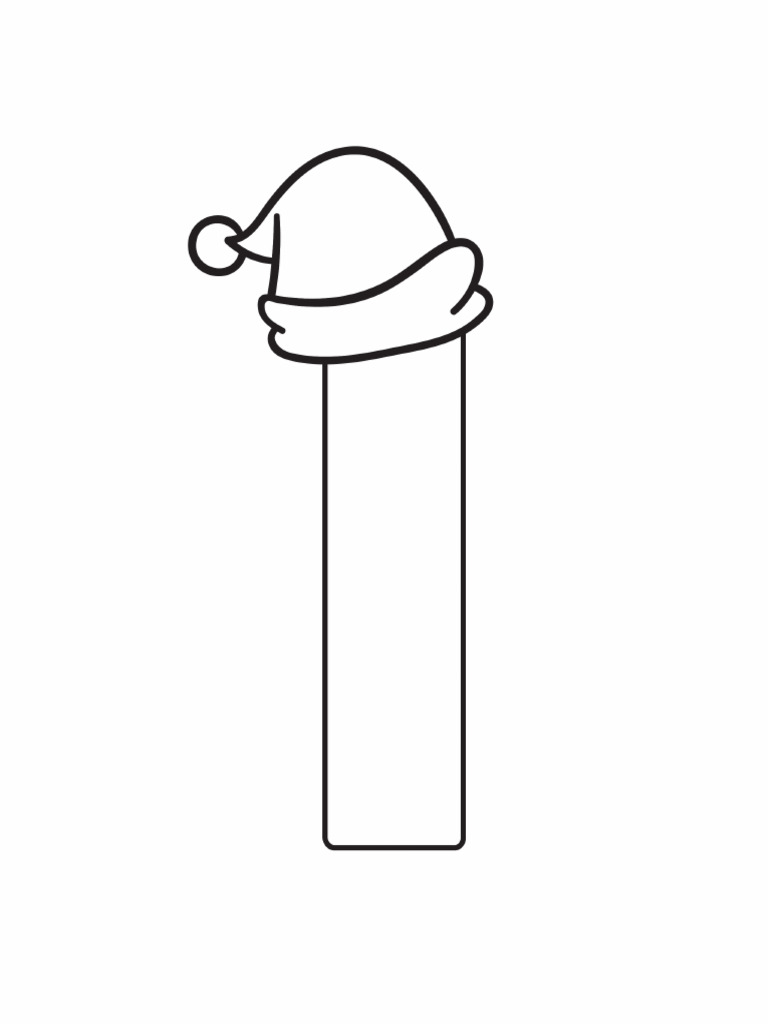 Printable Christmas Bubble Letter I 1 | PDF