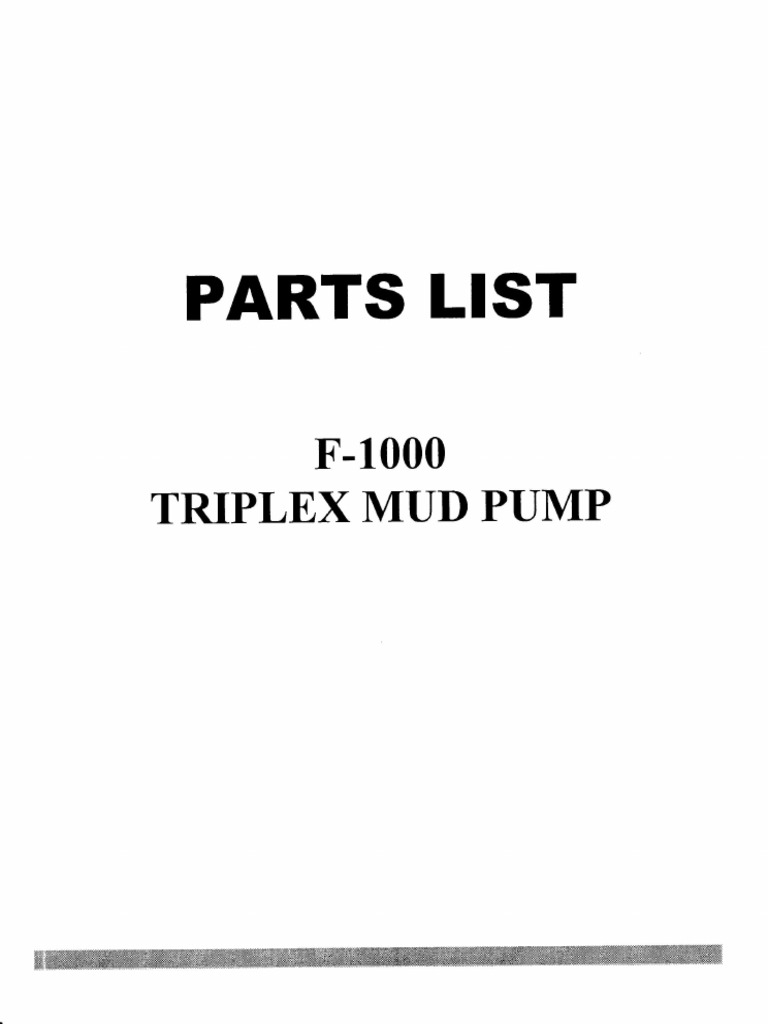 Emsco F1000 Parts List | PDF