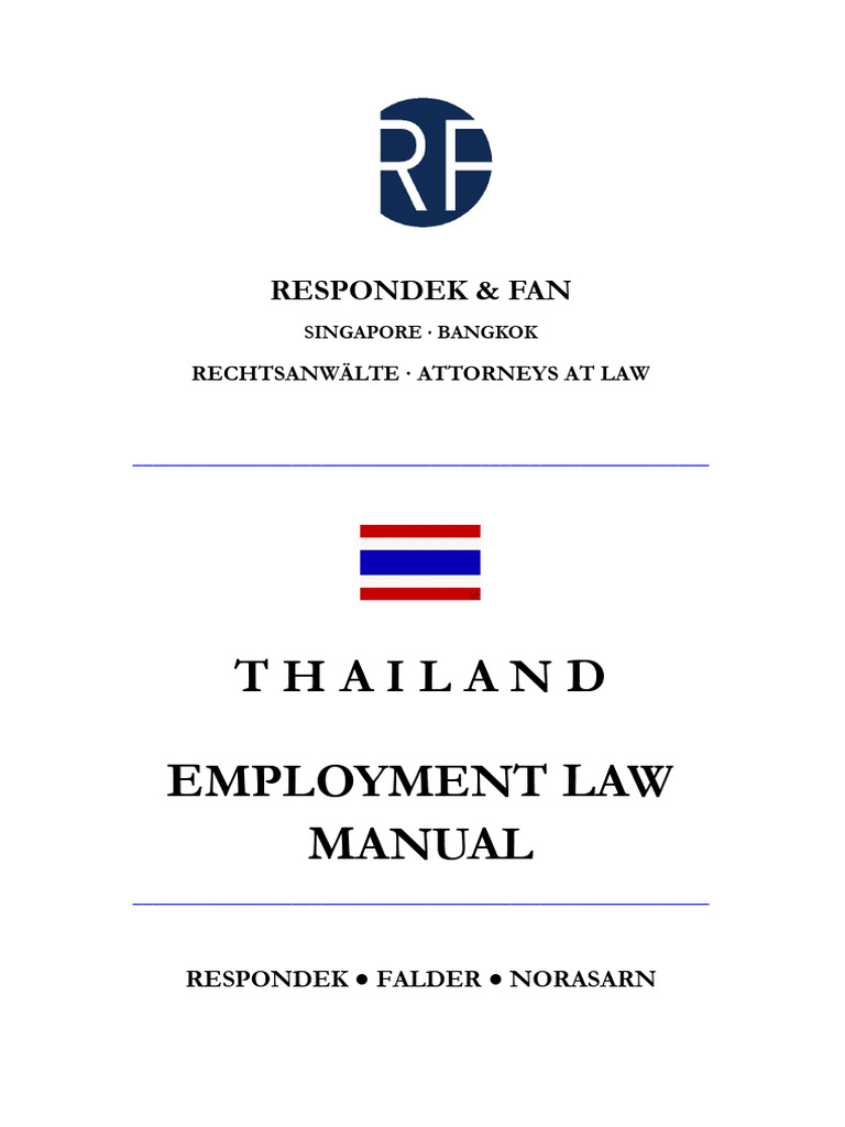 Thai Labour Law Manual 2021 27.01.21 | PDF | Employment | Labour Law
