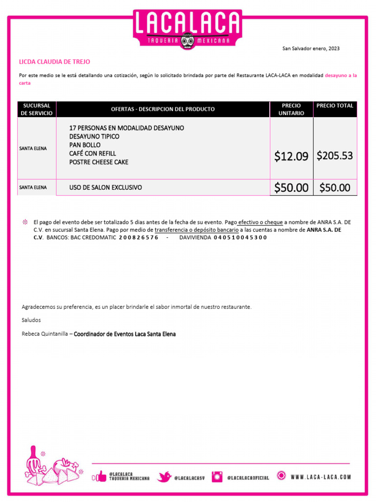 Cot 17123 Claudia de Trejo | PDF