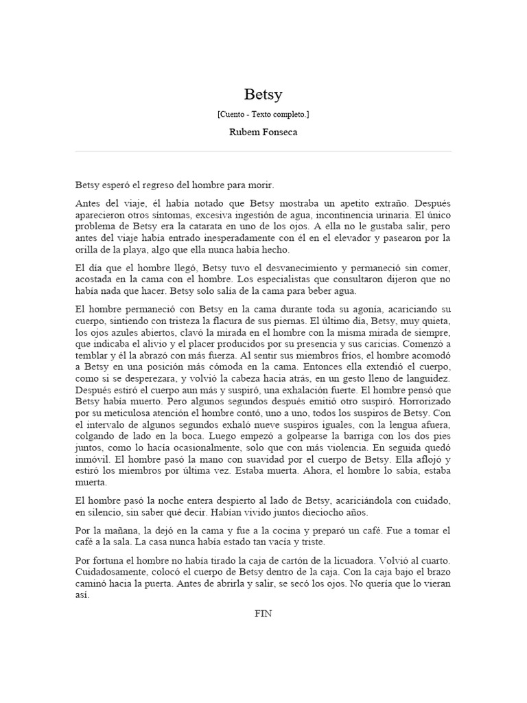 Rubem Fonseca - Betsy | PDF