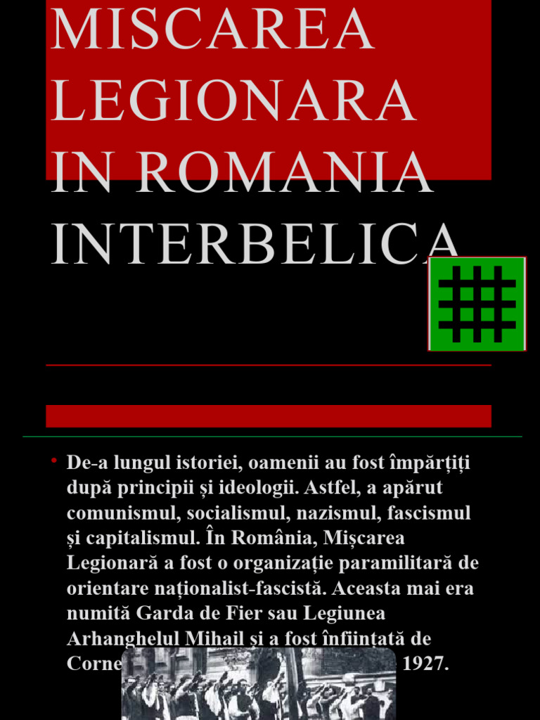 Miscarea Legionara in Romania Interbelica | PDF