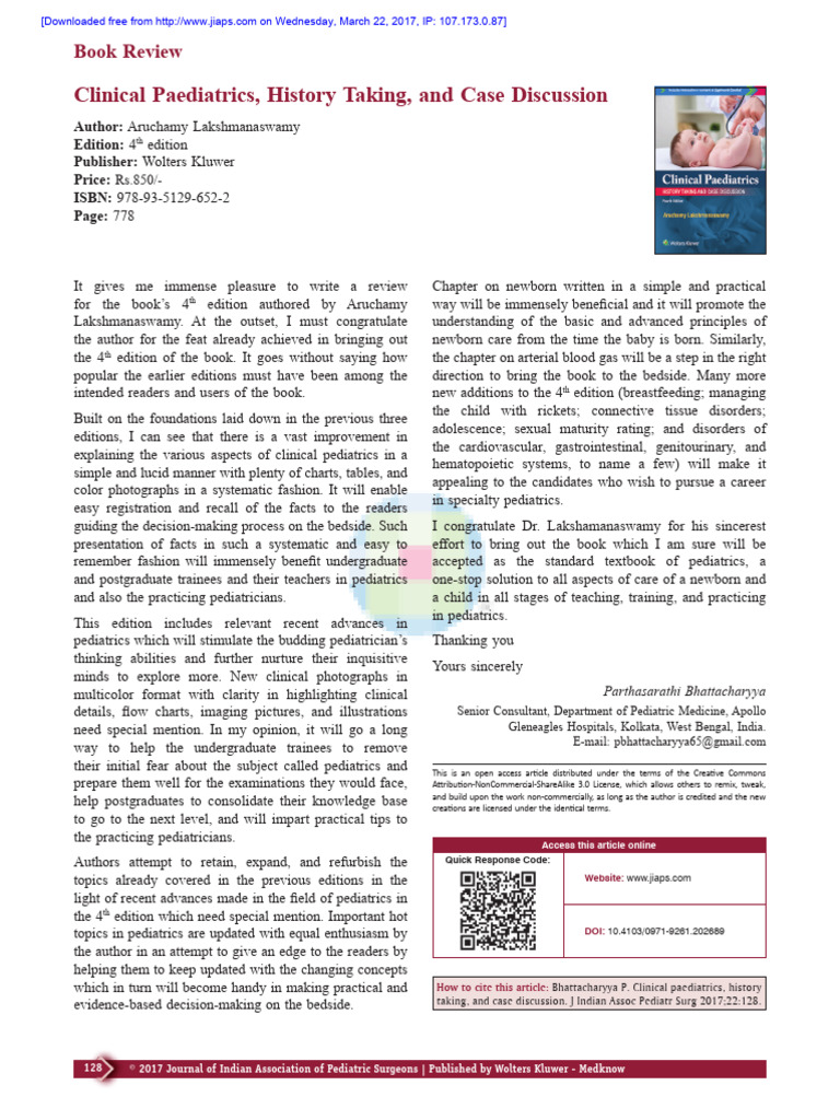 Clinical Paediatrics History Taking and Case Discu (1) - 1 | PDF