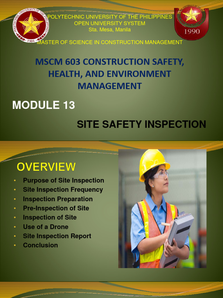 Site Safety Inspection Guidelines | PDF | Occupational Safety And ...
