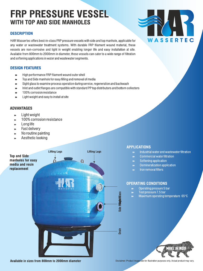 FRP Vessels SideManhole | PDF