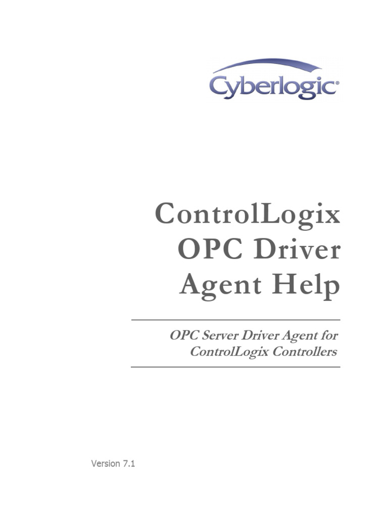 ControlLogix OPC Driver Agent Help | PDF | Computer Network | Device Driver