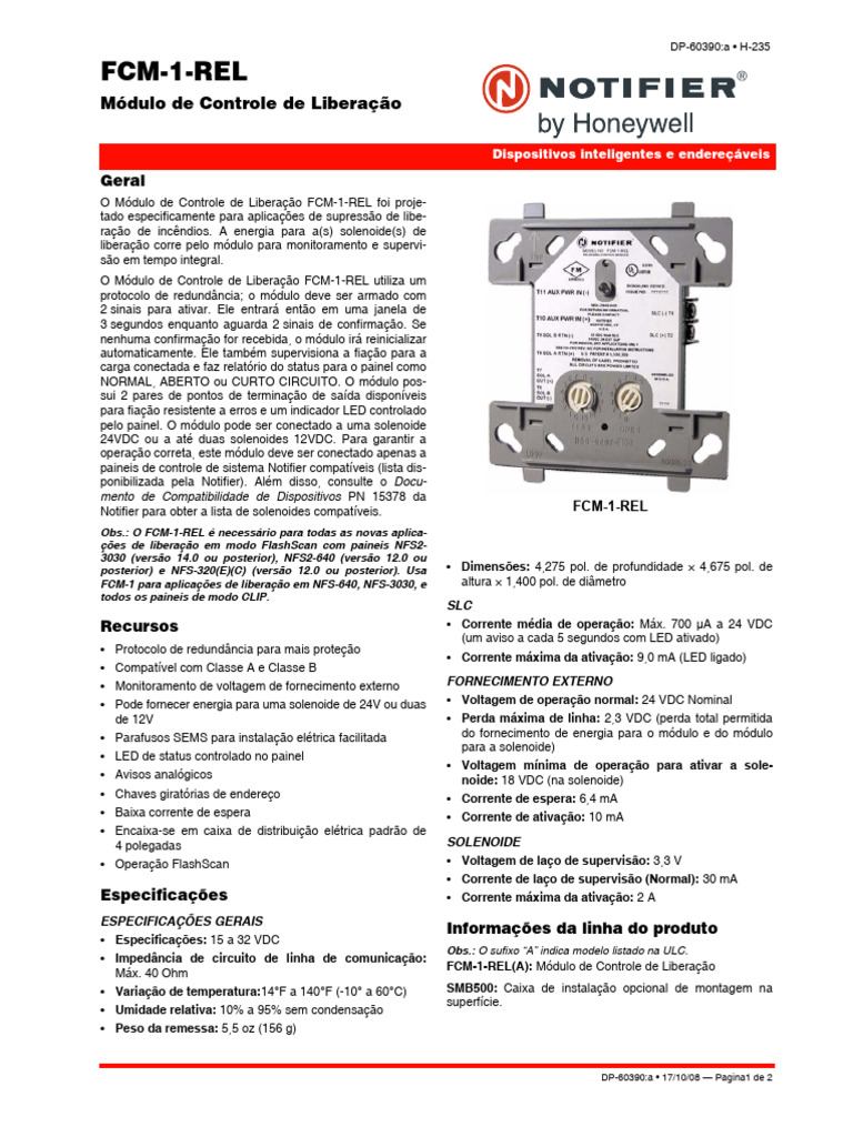 DataSheets - FCM-1-REL - Português | PDF | Diodo emissor de luz ...