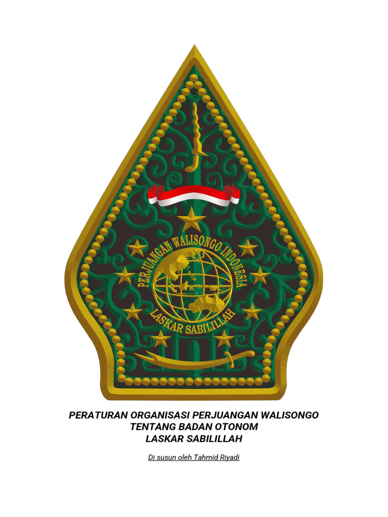 Peraturan Organisasi Perjuangan Walisongo Laskar Sabilillah | PDF