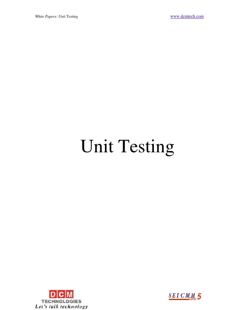 Unit Testing | PDF