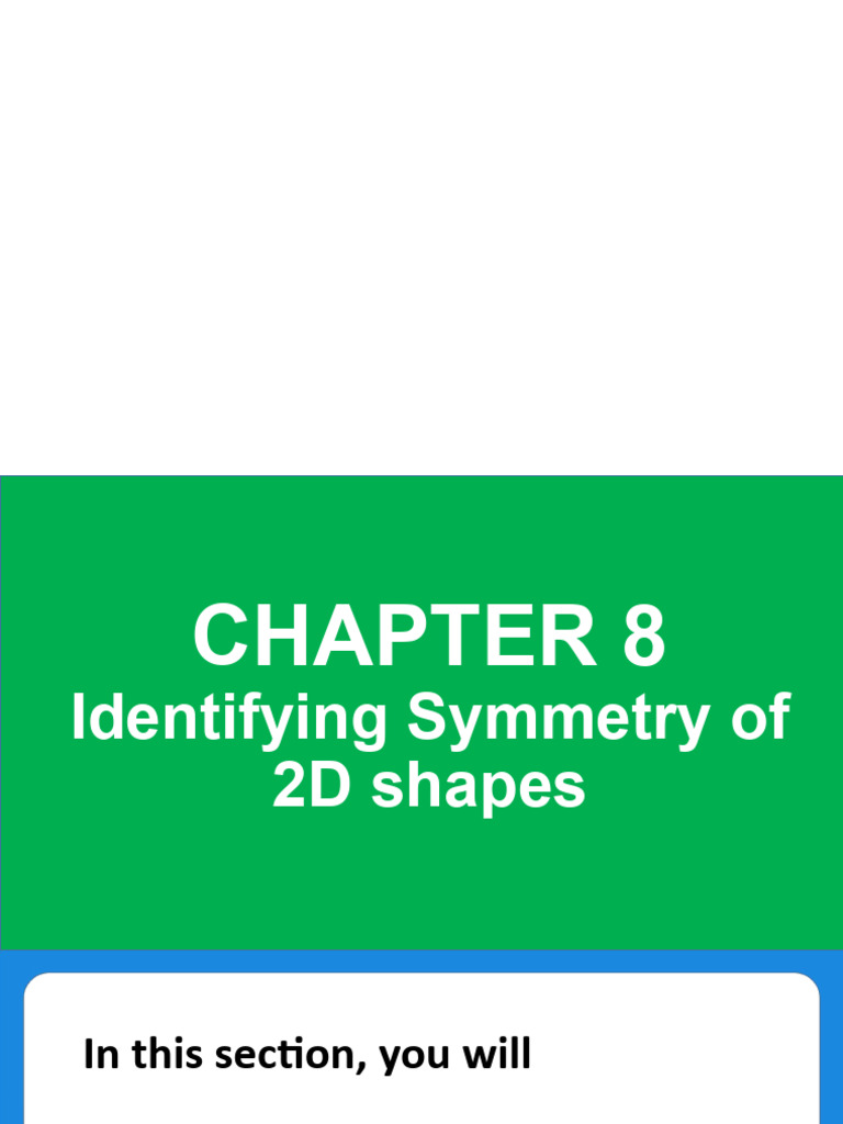 Symmetry in 2D Shapes for Grade 6 | PDF | Symmetry | Shape