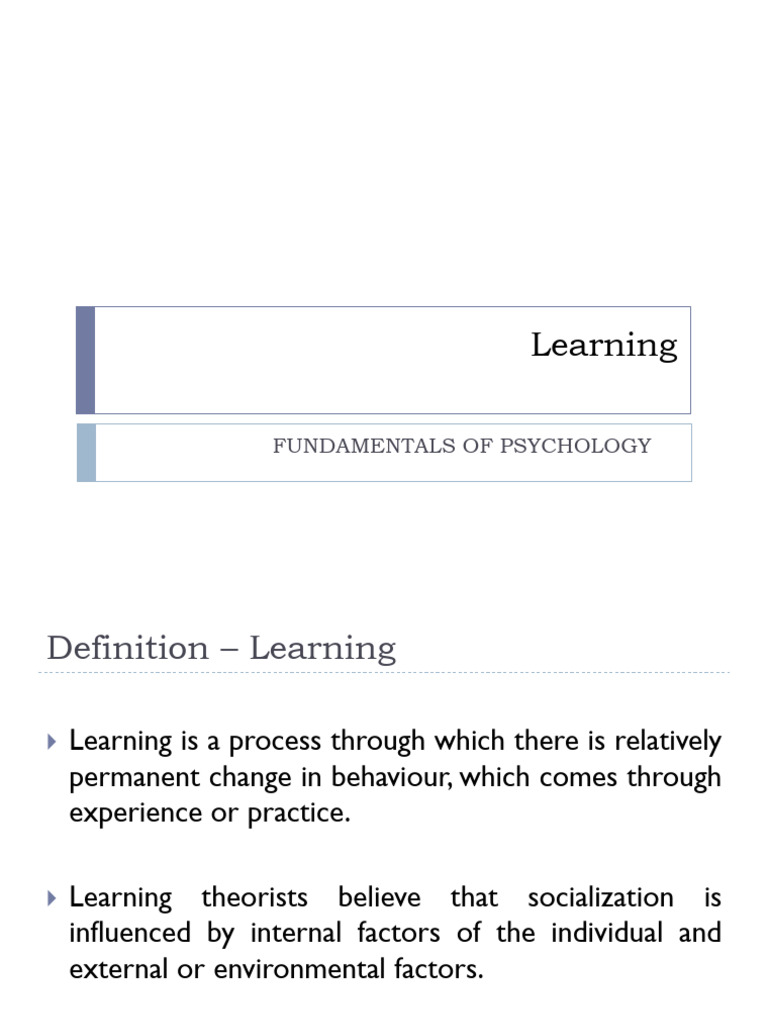 Chapter 4 | PDF | Classical Conditioning | Reinforcement