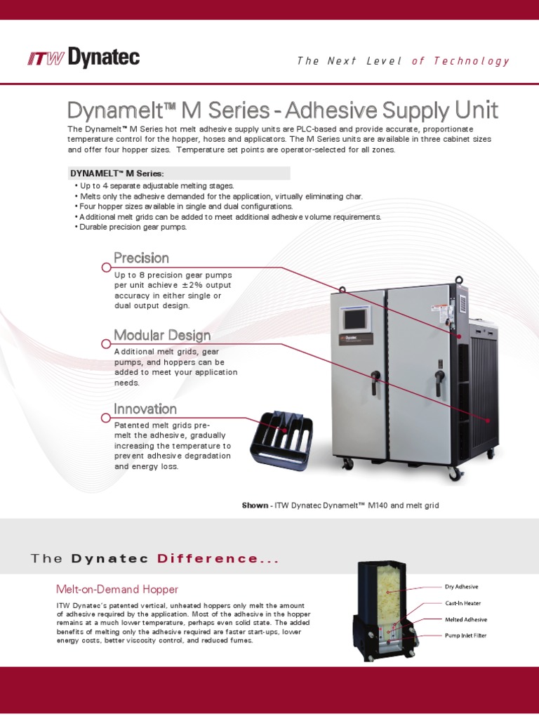 Dynamelt M Series Adhesive Supply Unit | PDF | Adhesive | Pump