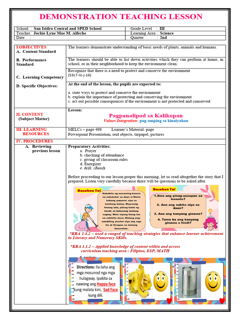 Science 3 - Q2 Jockie | Download Free PDF | Learning | Teachers