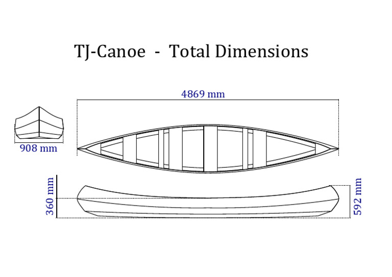 TJ-Canoe Total Dimensions | PDF
