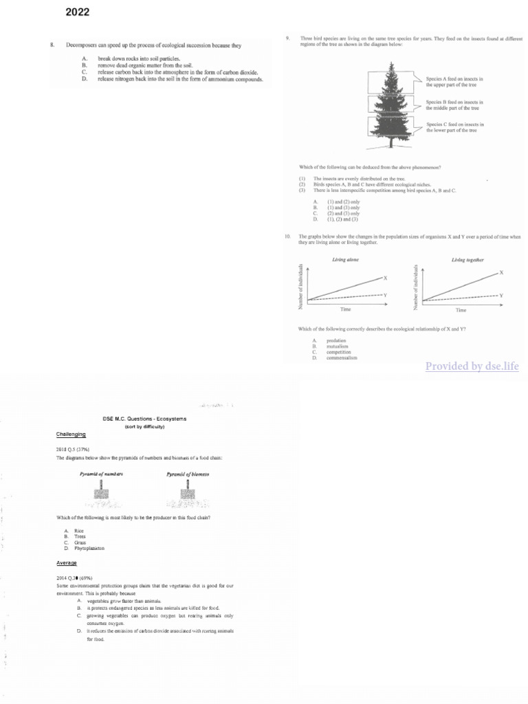 new DSE Ecosystems | PDF | Ecosystem | Predation
