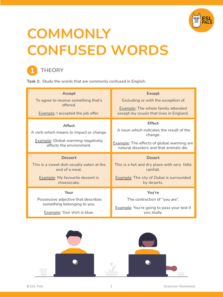 Commonly Confused English Words Guide | PDF | Noun | Adjective