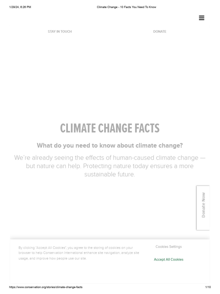 10 Essential Climate Change Facts | PDF | Climate Change | Climate