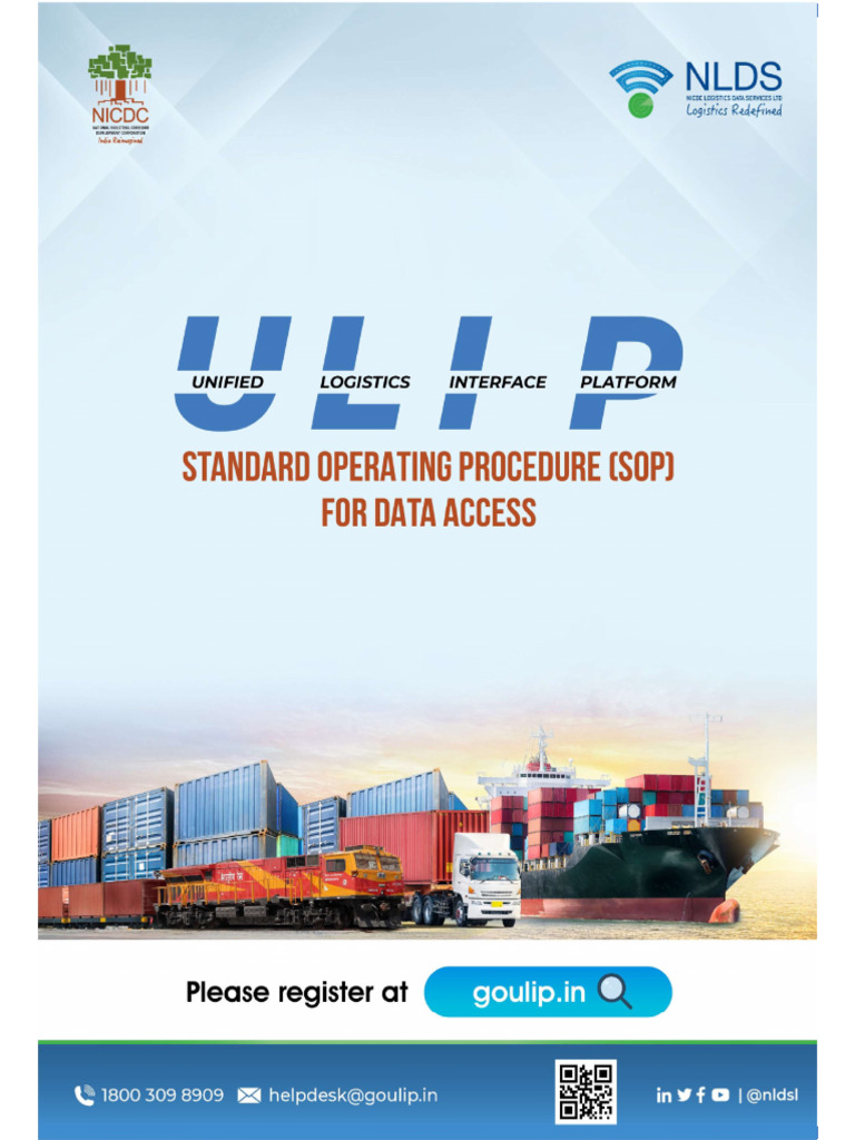 ULIP SOP Data Access | PDF | User (Computing) | Computing