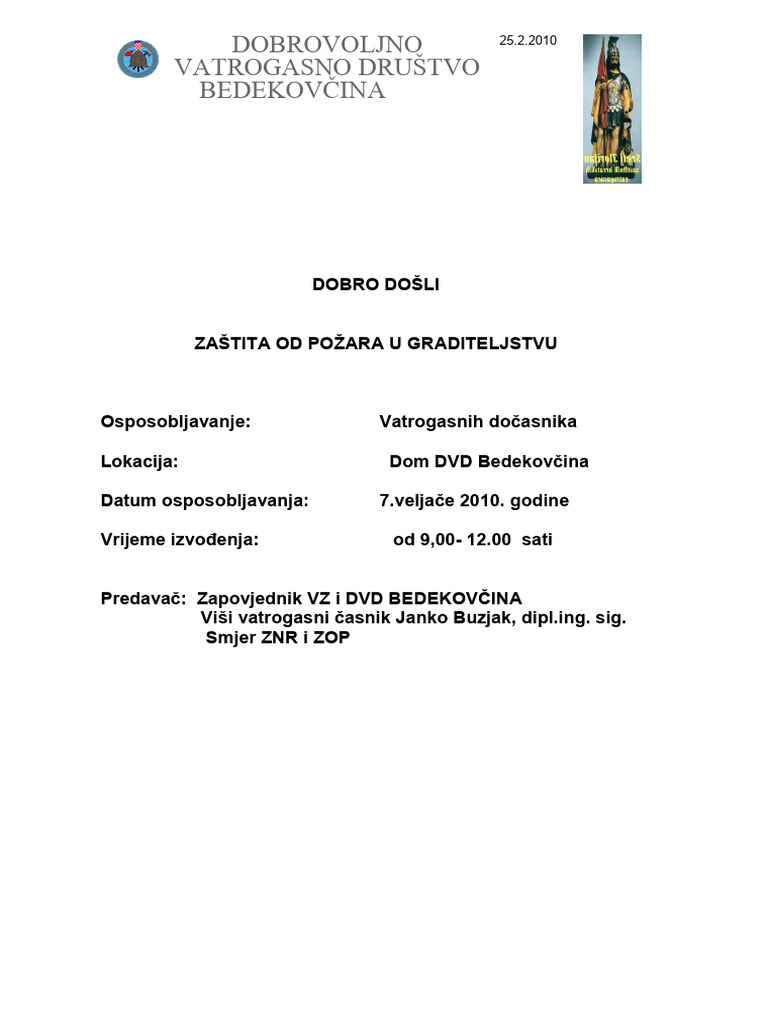 Zastita Od Pozara U Graditeljstvu II | PDF