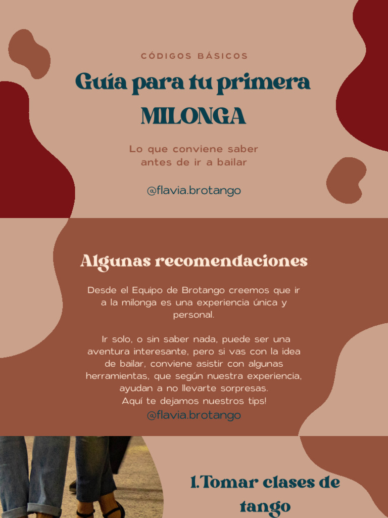 Guía para Tu Primera Milonga - Brotango | PDF | Musica Tango | Música uruguaya