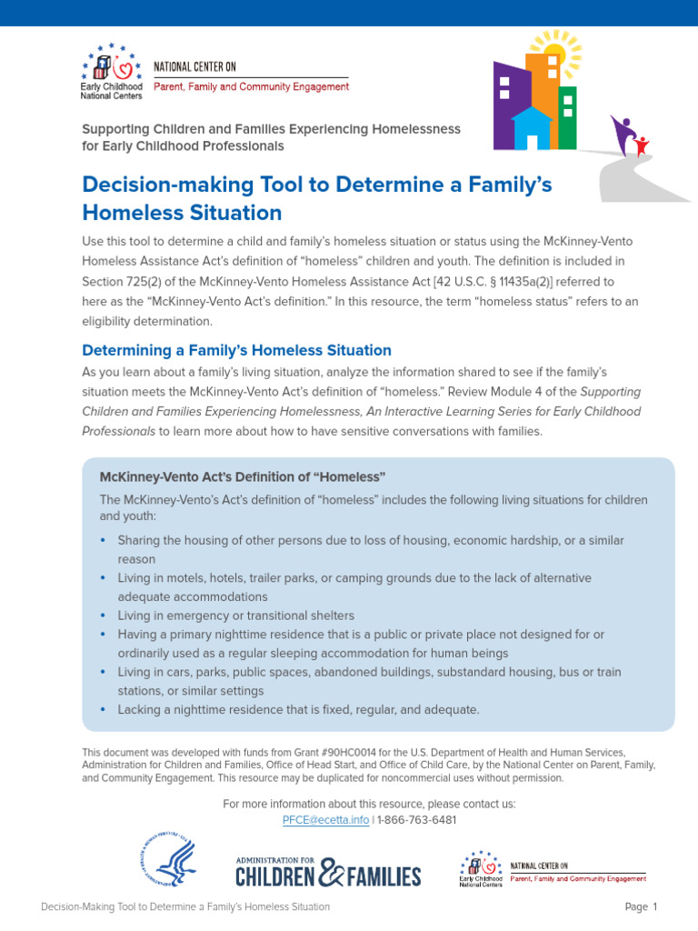 Family Homelessness Assessment Tool | PDF | Homelessness | Living ...