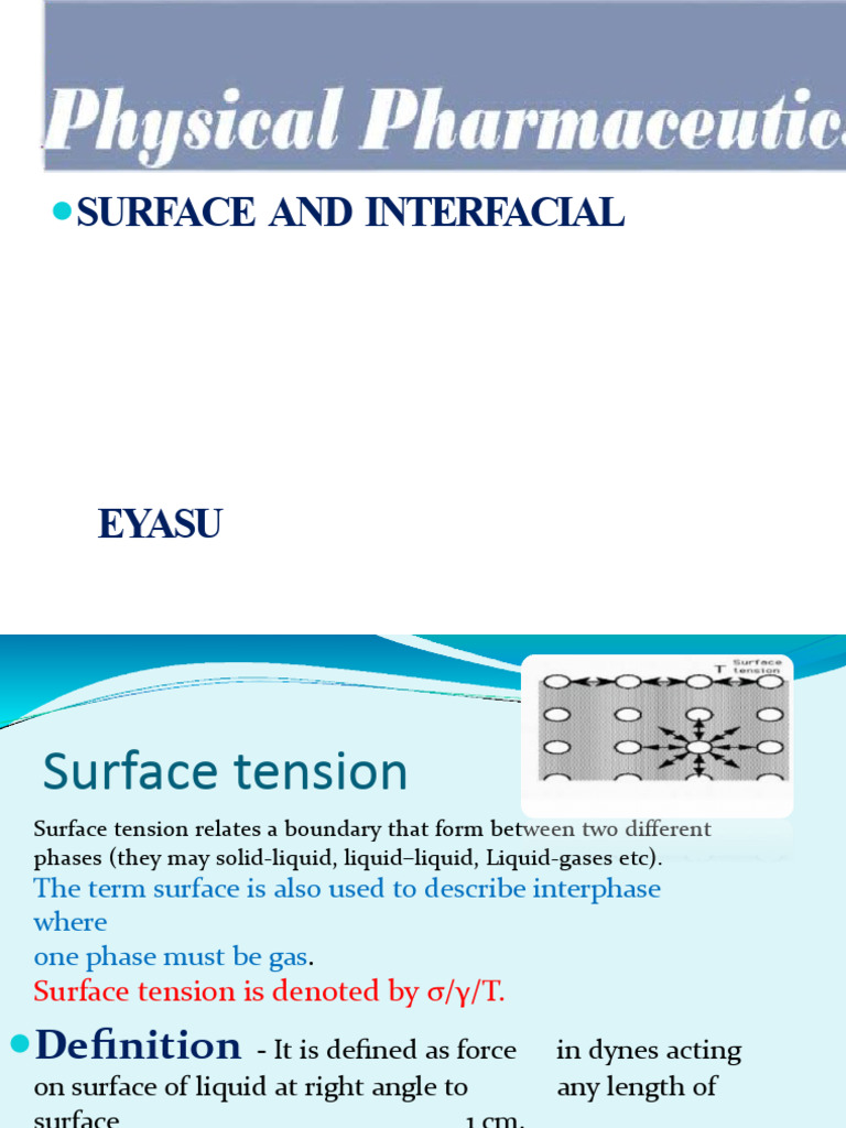 Surface and Interfacial Phenomenon | PDF | Adsorption | Surfactant