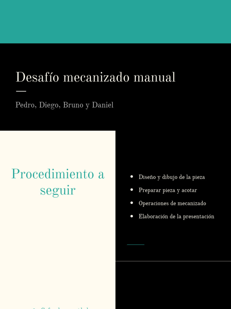 Copia De Mecanizado Manual Desafio Grupo 5 Pdf
